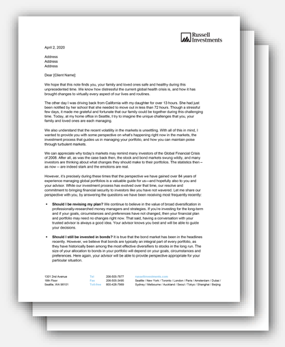 Client Review Resources for Advisors | Russell Investments